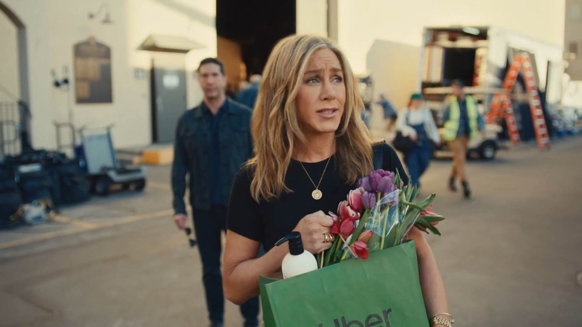 Jennifer Aniston en el comercial del Superbowl de Uber Eats