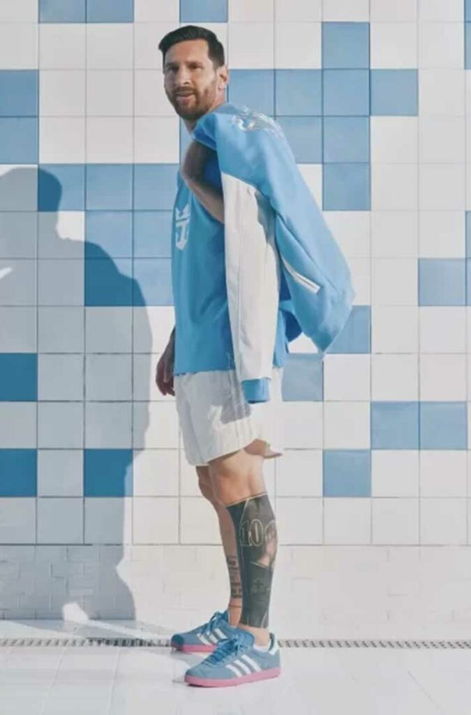 Messi luce las nuevas camisas de Adidas para el Inter Miami CF