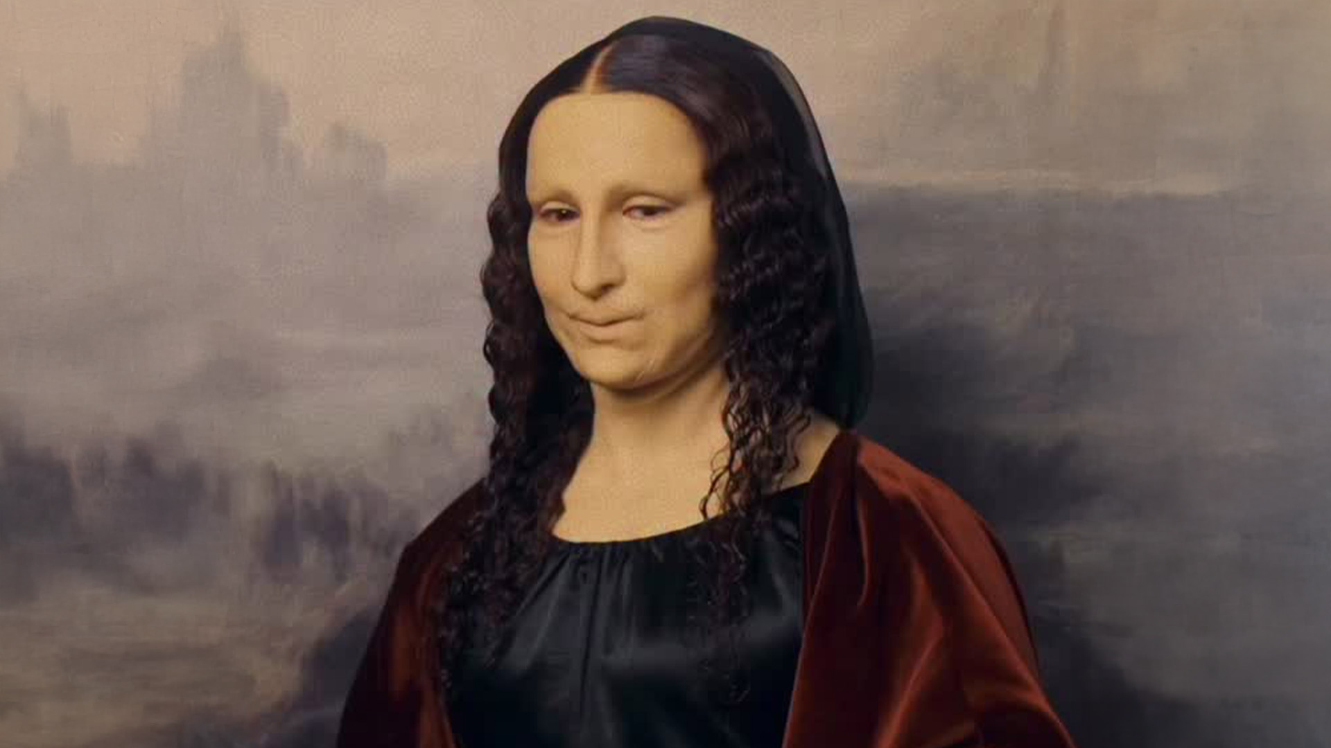 Alexis Stone paraliza la Milán Fashion Week como la Mona Lisa